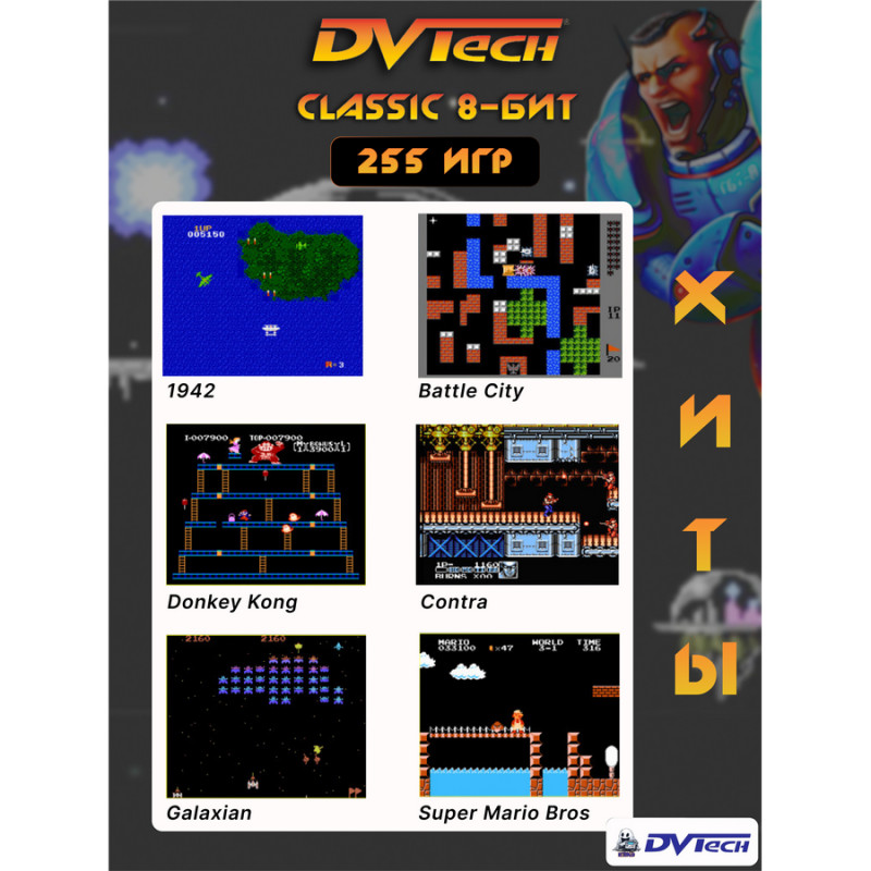 Купить игровую приставку DVTech Classic 255 игр в интернет-магазине ...