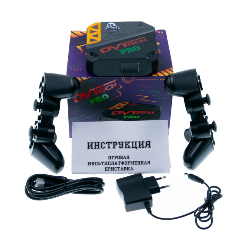 Купить игровую мультиплатформенную приставку DVTech PRO с беспроводными геймпадами в интернет ...